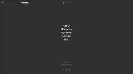 Overlay Menu ― Center Alignment – AMAAL